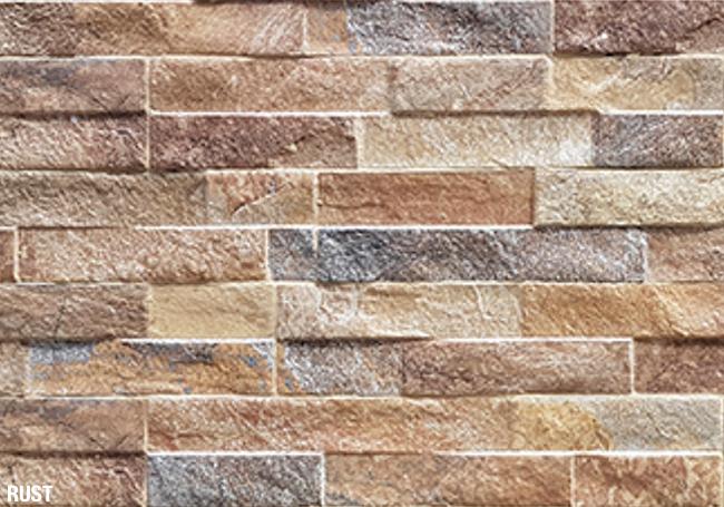 Pavestone Rock Stacked Stone Effect Porcelain Cladding Tiles